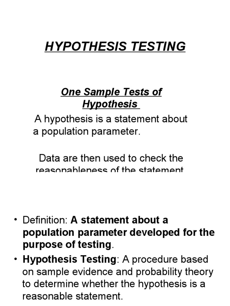 Hypothesis Testing | PDF | Type I And Type Ii Errors | Statistical ... Hypothesis Testing | PDF | Type I And Type Ii Errors | Statistical ...
