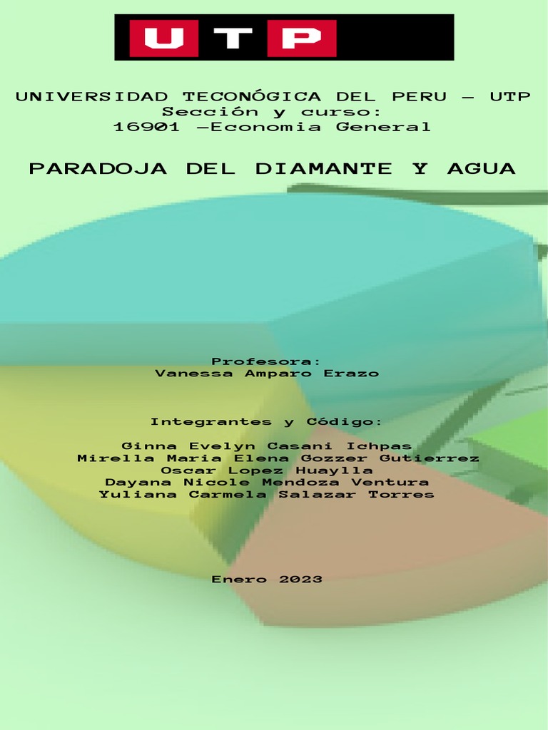 Infografía Paradoja Del Diamante y Agua | PDF