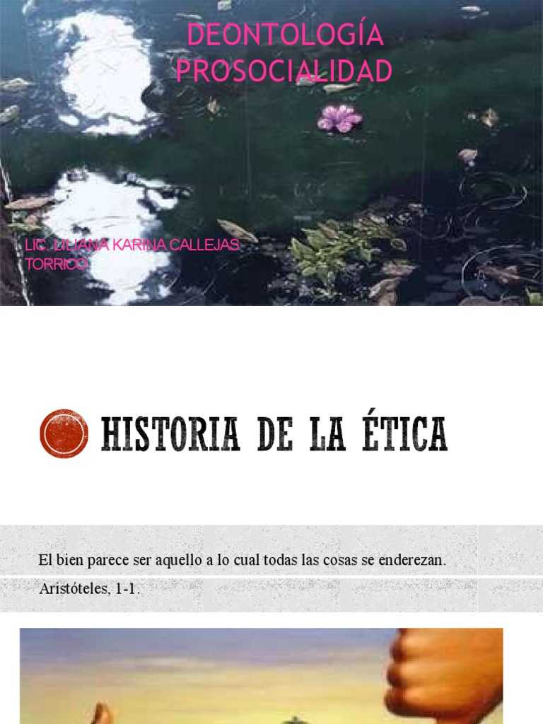 Deontología Prosocialidad: Lic. Liliana Karina Callejas Torrico | PDF ...