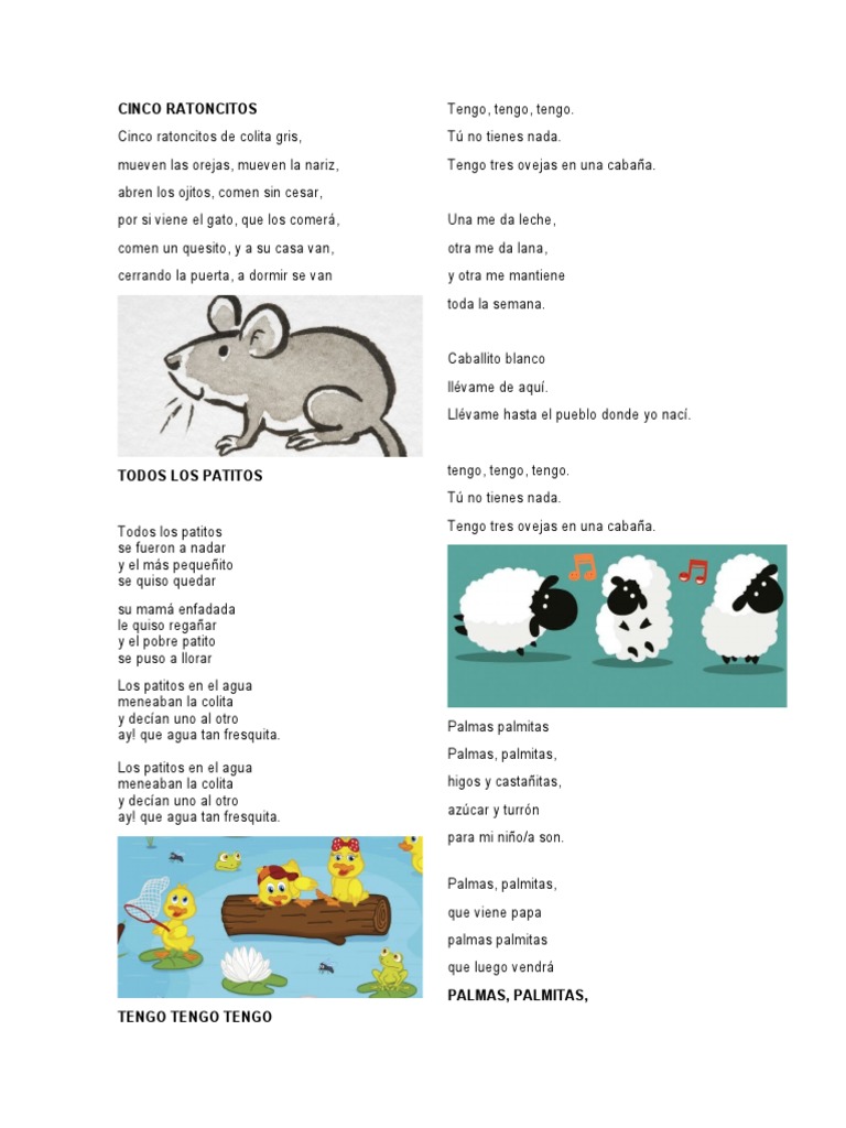 Cinco Ratoncitos | PDF