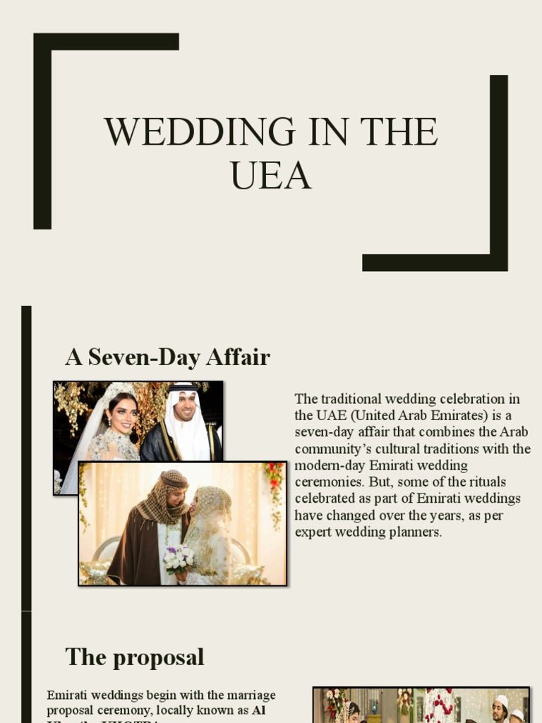 Wedding in The UEA | PDF