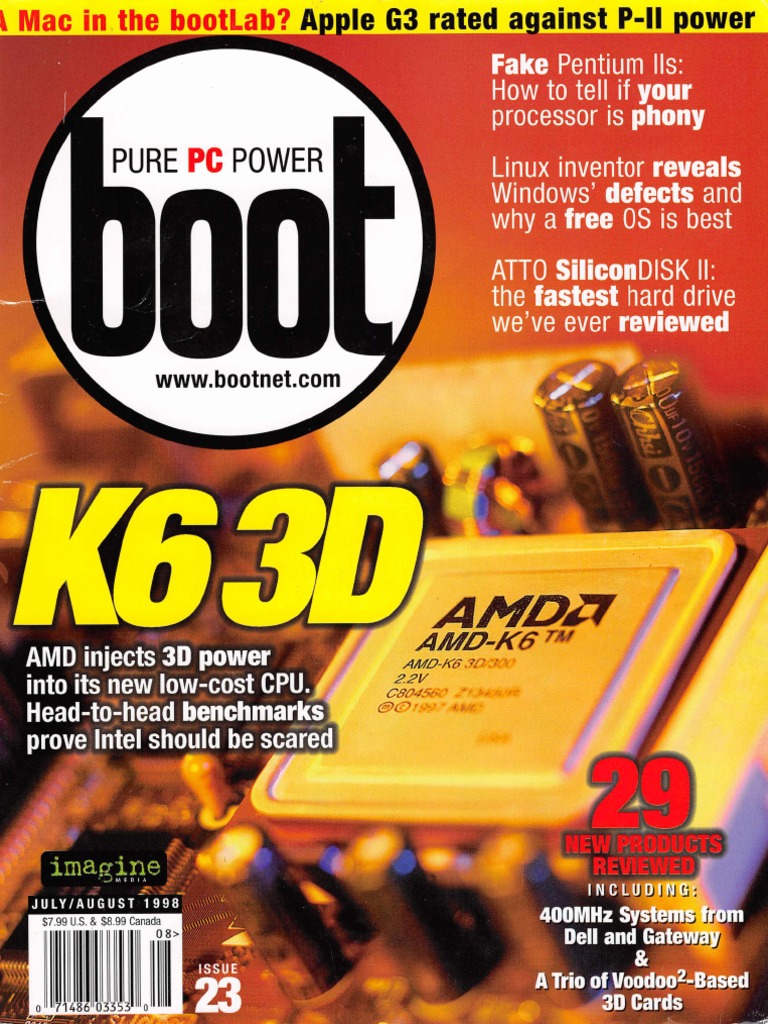 Boot Magazine - Issue 023 - AMD K6 3D - Jul Aug 1998 | PDF | Intel | Computer Science