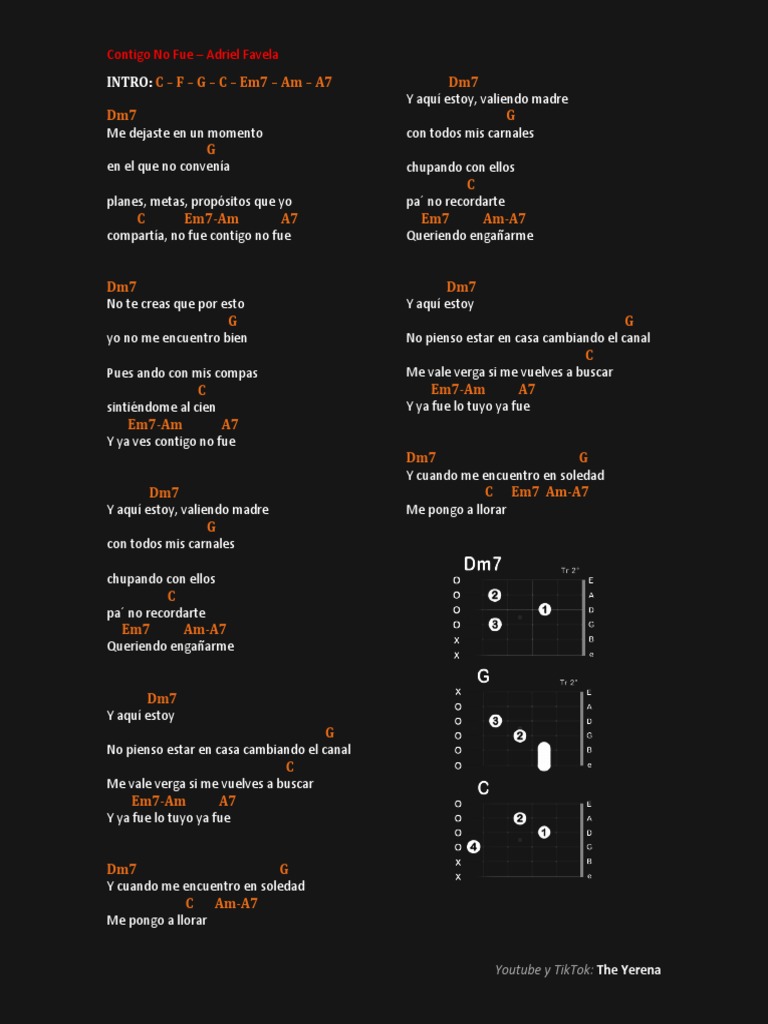 Contigo No Fue - Adriel Favela | PDF