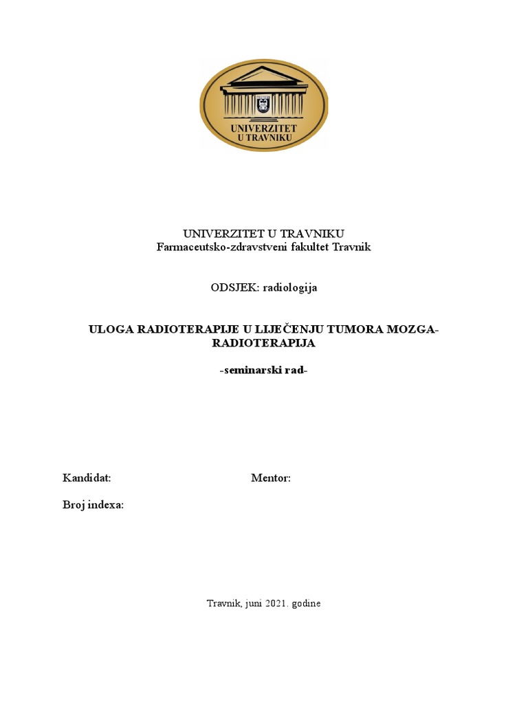 Radioterapija | PDF