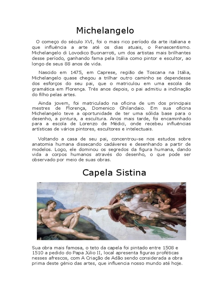 Michelangelo | PDF
