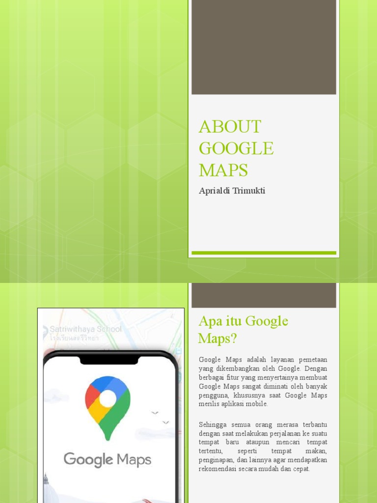 Sejarah dan Fungsi Google Maps | PDF | Seni | Komputer