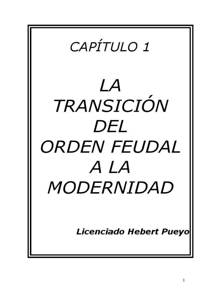 CAP-1-LIBRO-Historia Económica, Social y Contemporánea | PDF | Feudalismo | Comercio