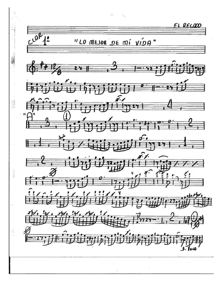 Lo Mejor de Mi Vida - Banda El Recodo | PDF