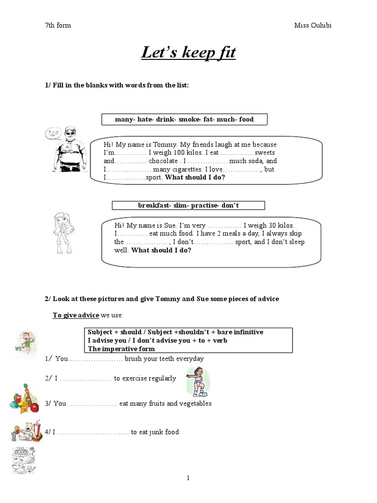 Let's Keep Fit: 7th Form Lesson Plan | PDF