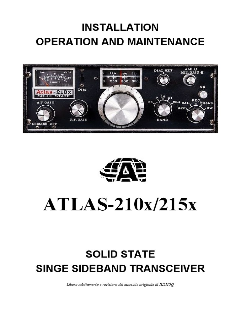 ATLAS-210x/215x: Installation Operation and Maintenance | PDF | Antenna ...