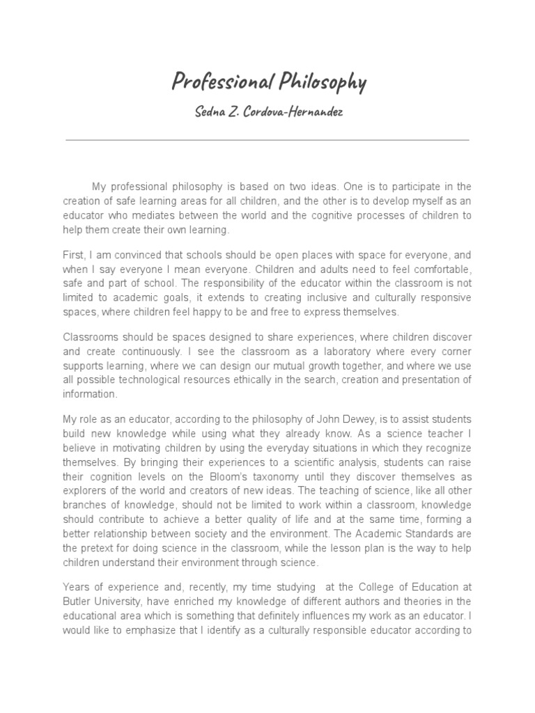 Professional Philosophy | PDF