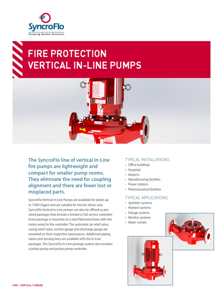 Compact and Efficient Vertical In-Line Fire Pumps for Small Spaces ...