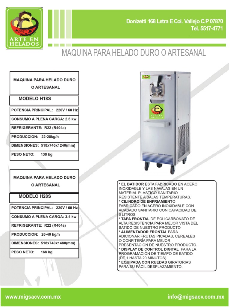 Maquinas de Helado | PDF | Vehículos | Industria automotriz