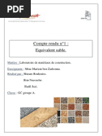 TP 3 M.D.C. L'équivalent de Sable | PDF | Matériaux de construction ...