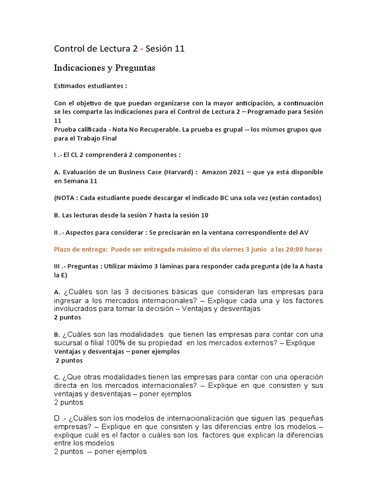 Control de Lectura 2 - DM 2022 - 1 | PDF