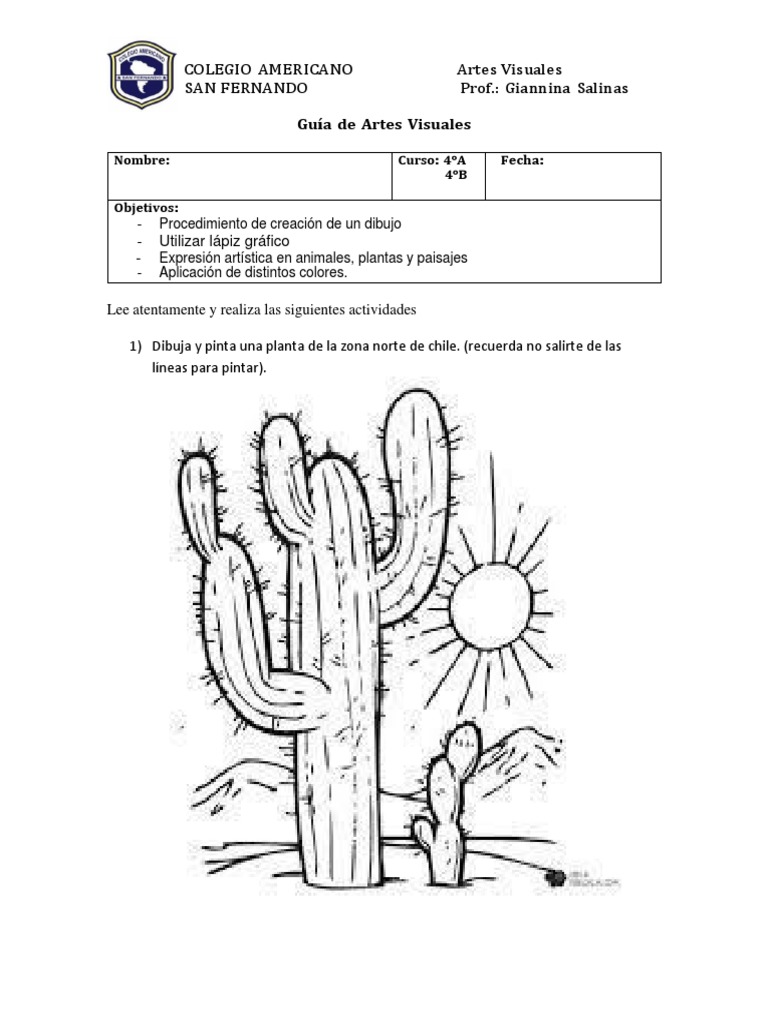 Guía N°1 de Artes Visuales 4 | PDF