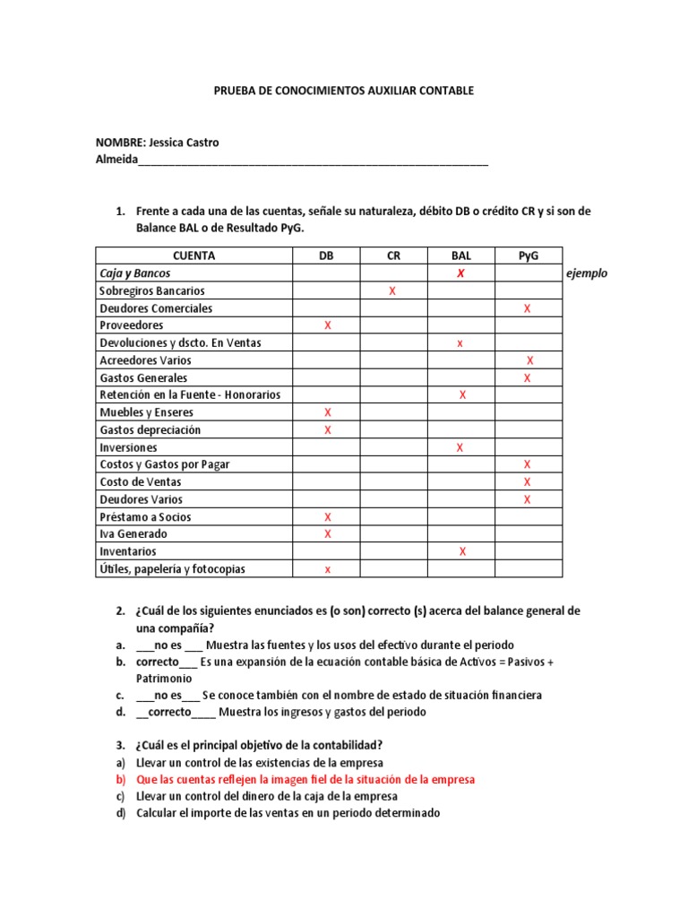 Contable Prueba | PDF | Contabilidad | Economias
