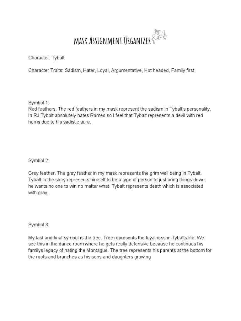 Mask Assignment Organizer | PDF