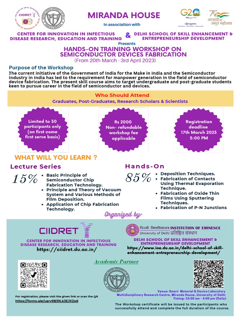 Semiconductor Devices Fabrication Workshop | PDF | Semiconductor Device Fabrication | Semiconductors