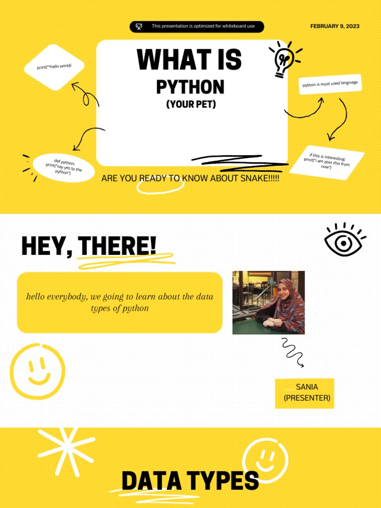 Yellow Black and White Flowchart Brainstorm Scribbles Doodles ...