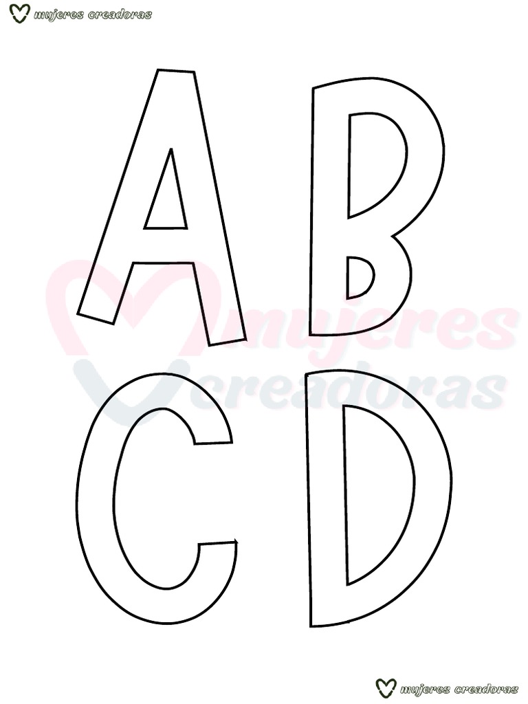 Molde De Letras | Pdf