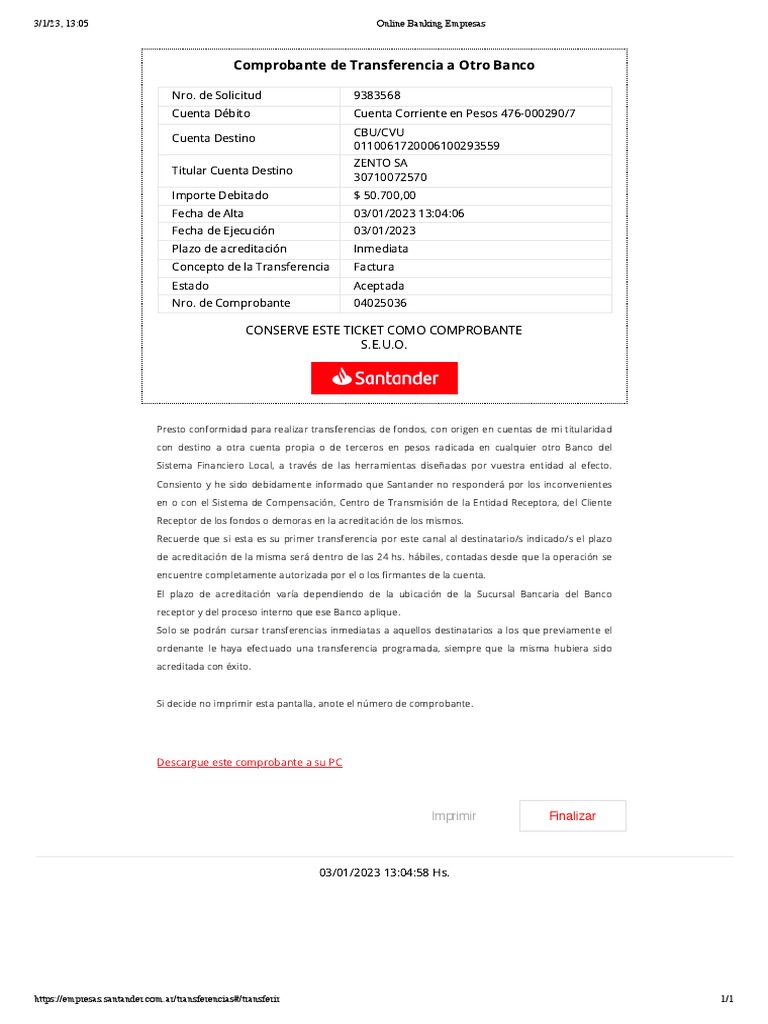 Zento SA | PDF | Bancos | Economias