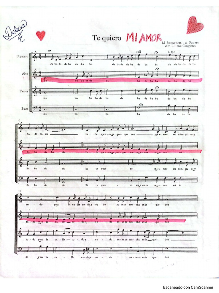 Te Quiero Partitura PDF | PDF