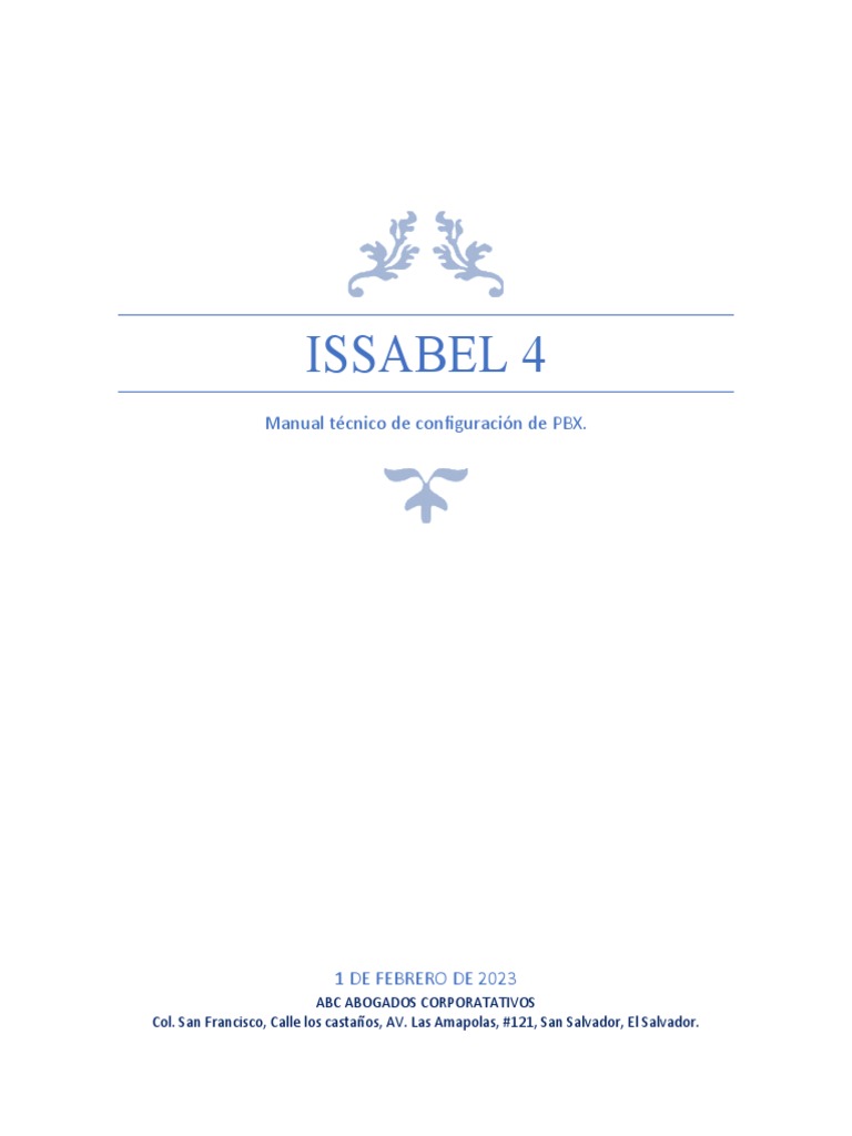 Manual Issabel Roberto Villeda | PDF
