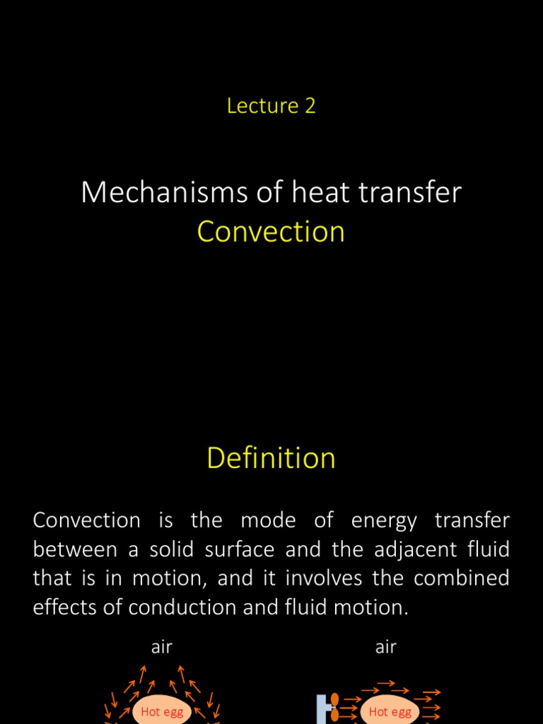 Mechanisms of Heat Transfer: Convection | PDF