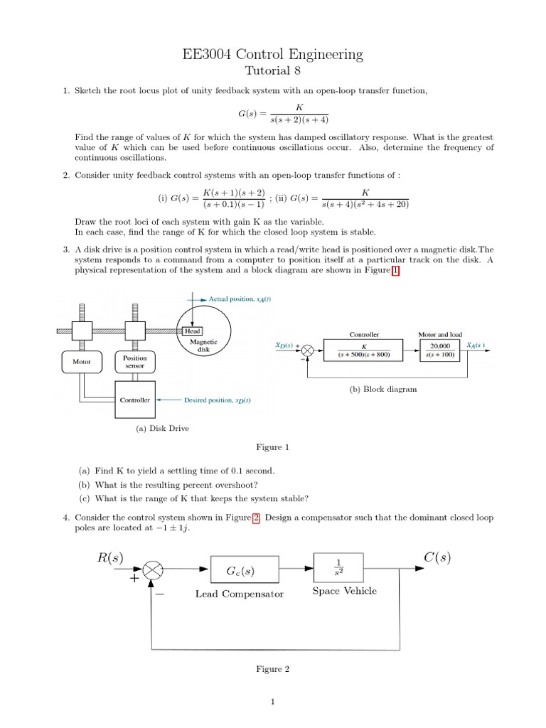 Tutorial 8 | PDF | Control Theory | Mechanics