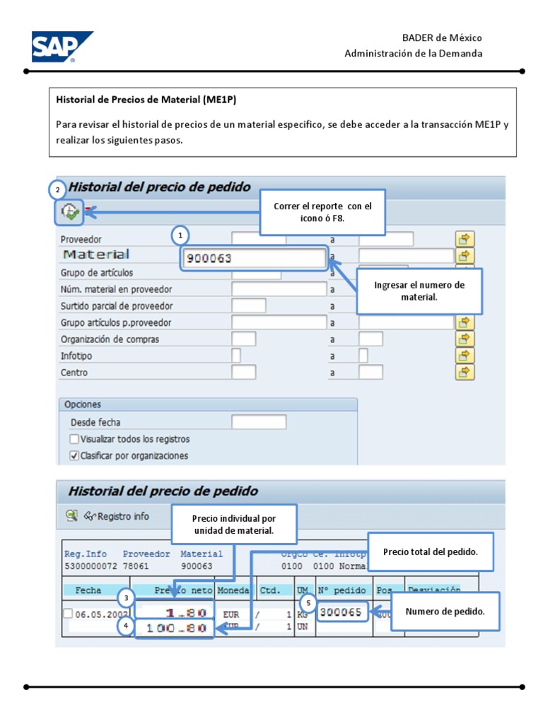 BADER de México Administración de La Demanda: Correr El Reporte Con El ...