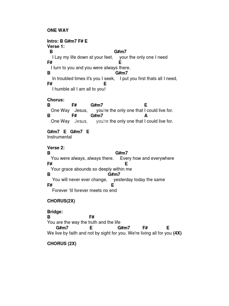 One Way | PDF | Art | Poetry