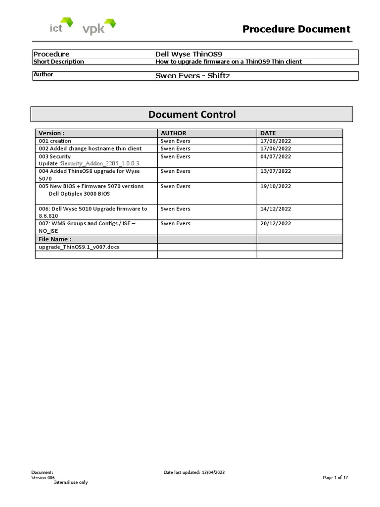 Document Control | PDF | Bios | Computing