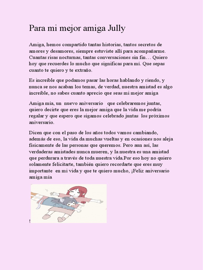 Para Mi Mejor Amiga | PDF