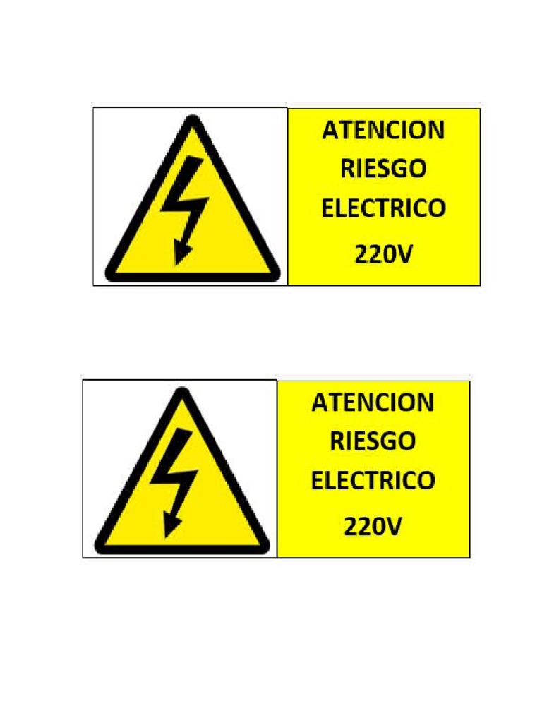 Señaletica Riesgo Electrico Pdf