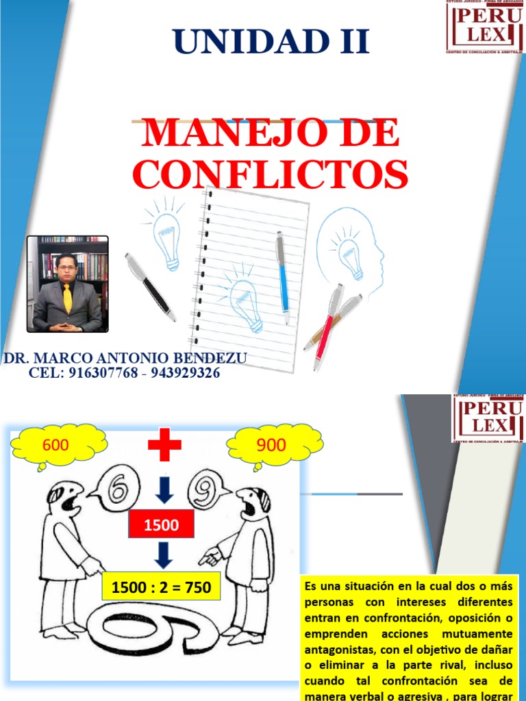 Unidad Ii - Manejo de Conflictos | PDF | Conflicto (proceso) | Las emociones