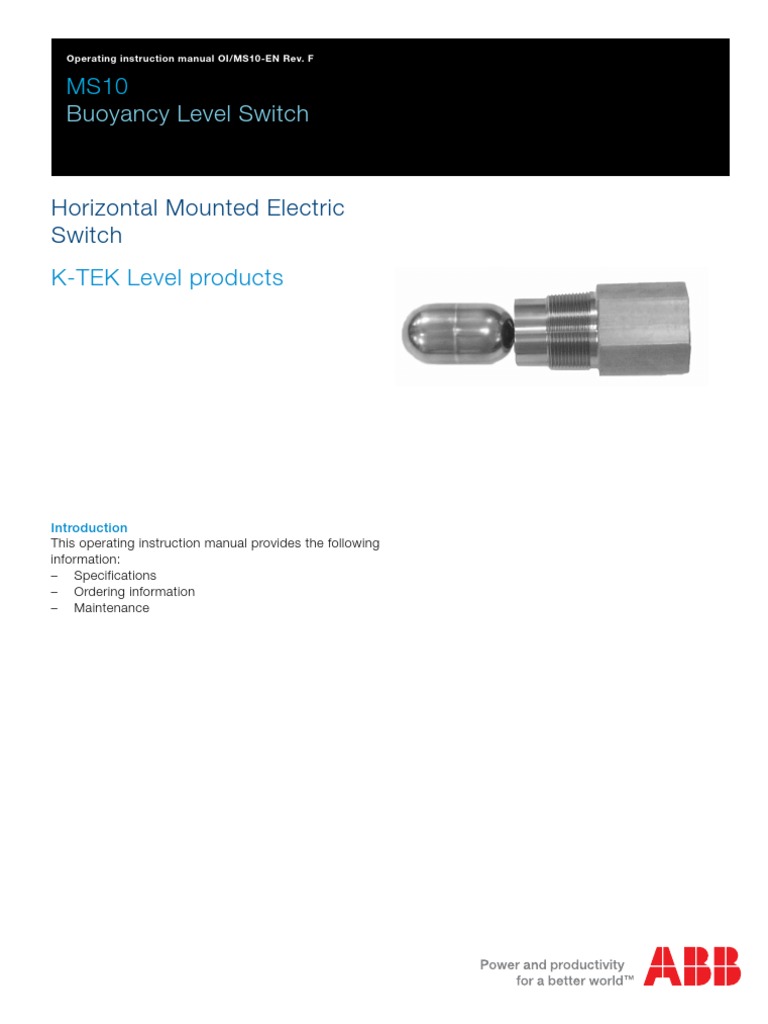MS10 Manual | PDF | Switch | Relay