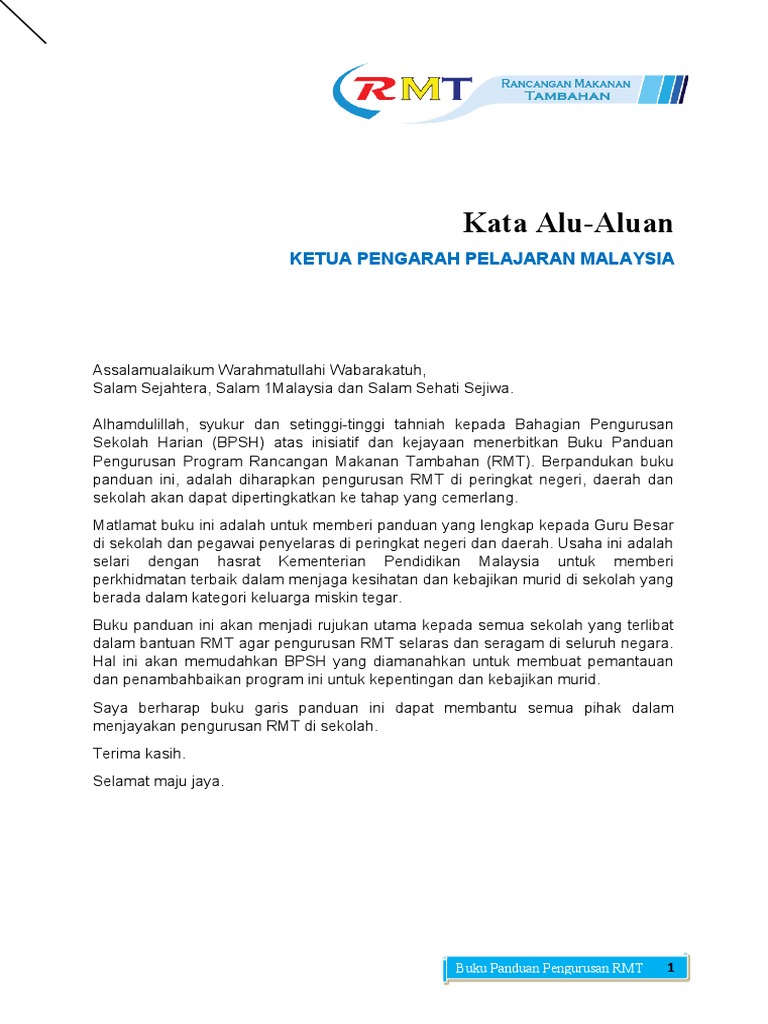 Panduan Lengkap untuk Pengurusan Program Rancangan Makanan Tambahan di ...