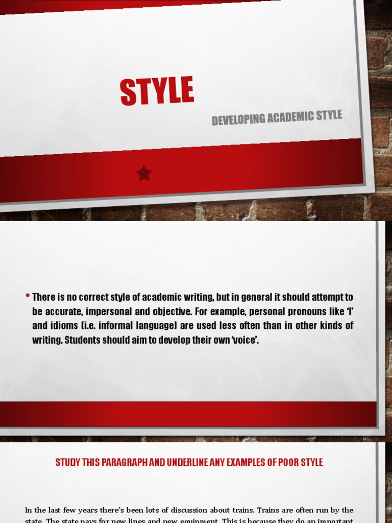 Style | PDF | Verb | English Language