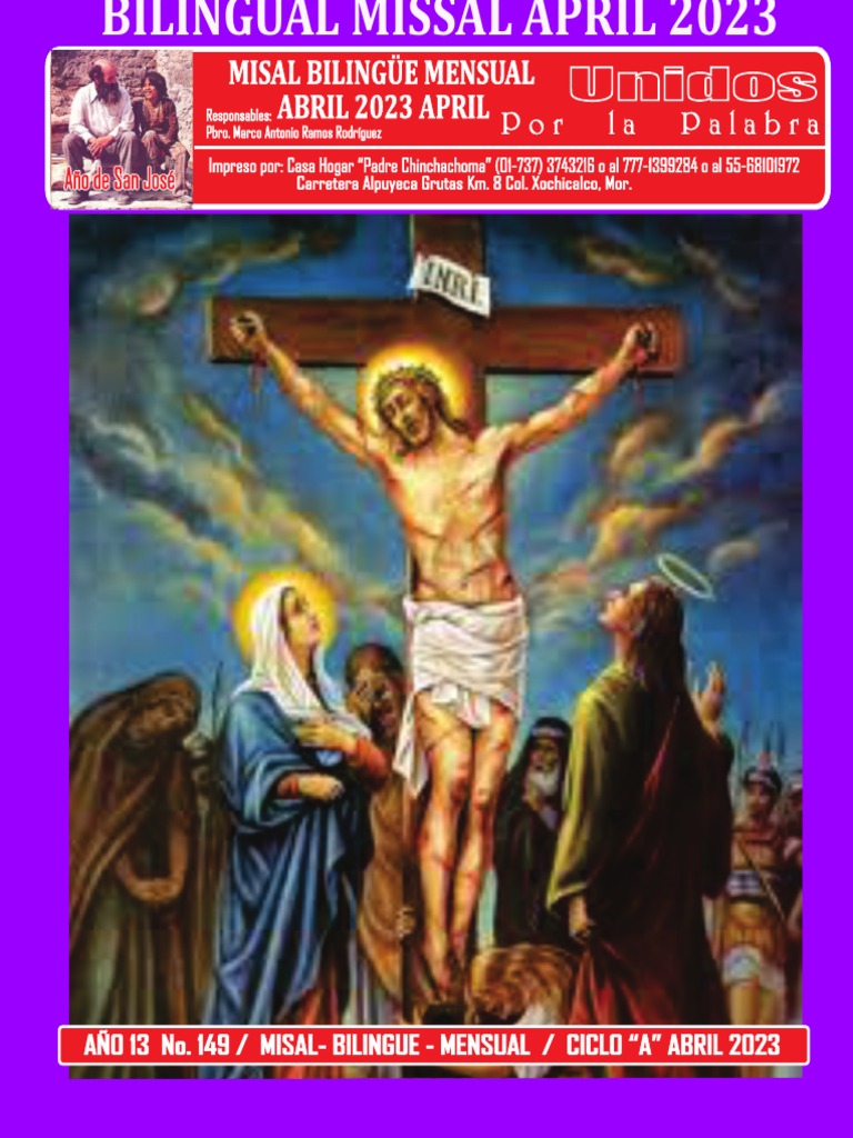 Misal Abril Bilingue 2023 | PDF | Sacerdote | Cristo (título)