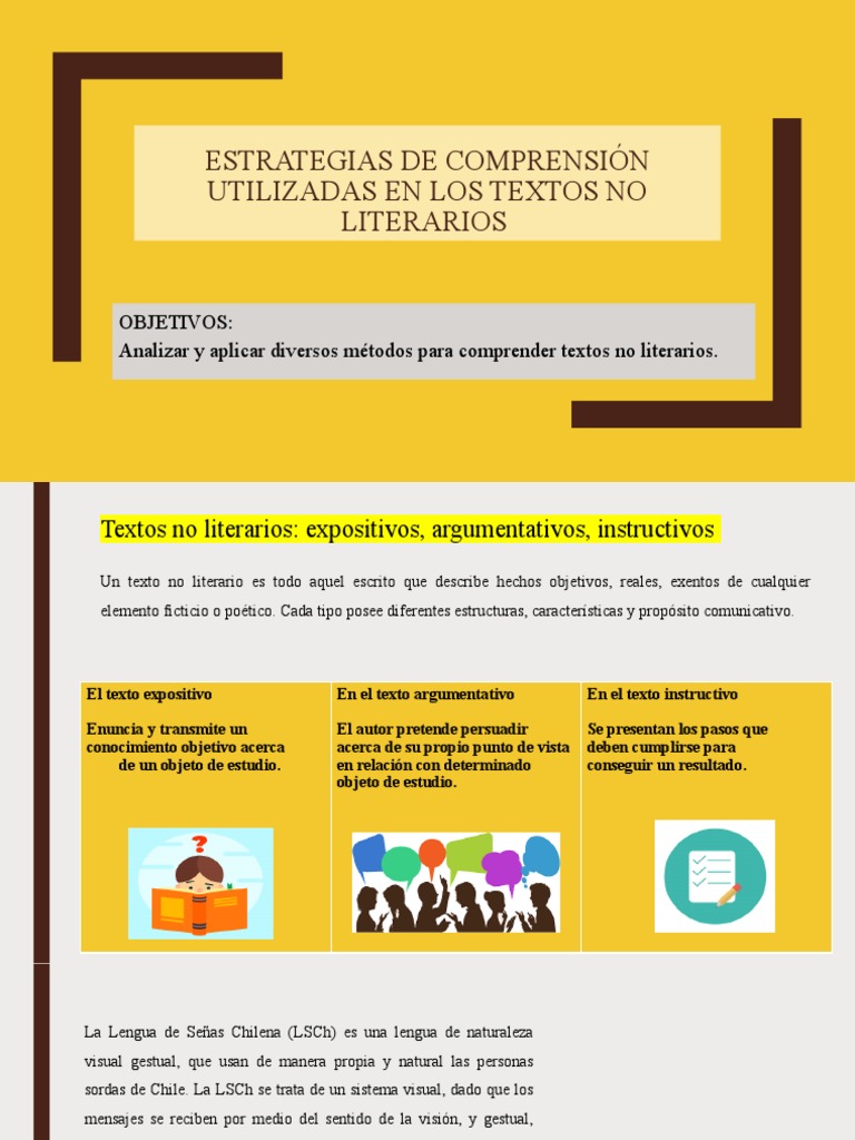 Estrategias para Comprender Textos No Literarios | PDF | Hora | Big Bang