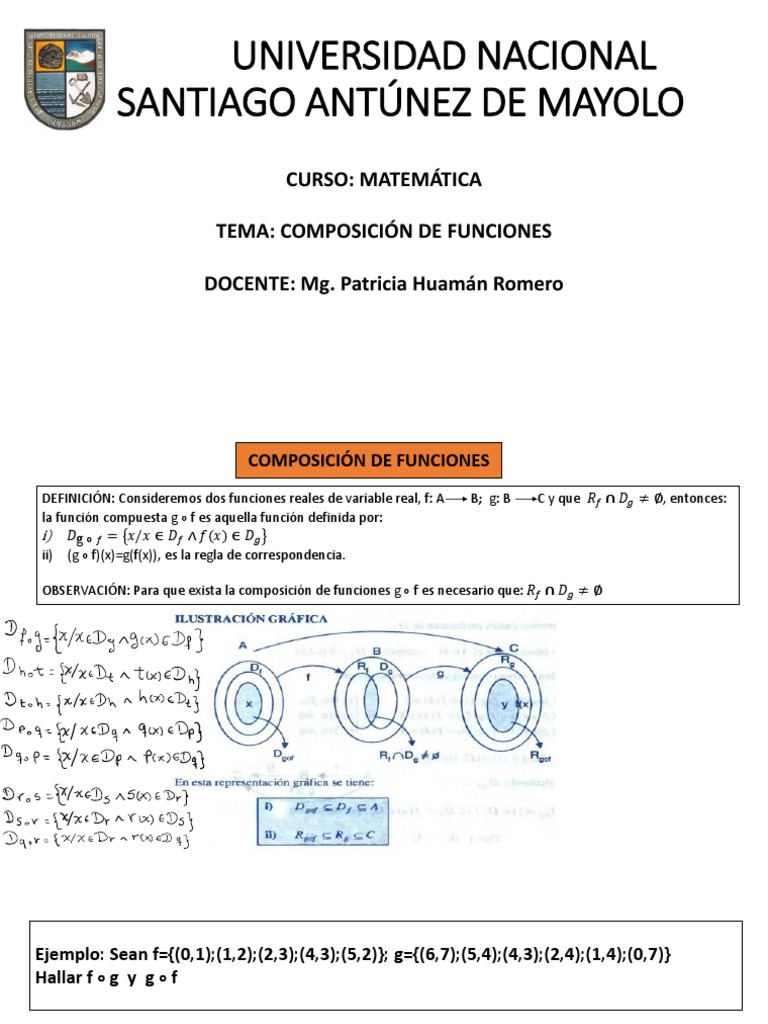 Composición de Funciones | PDF | Matemáticas | Análisis matemático