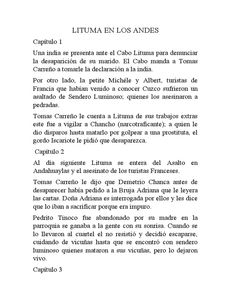 Lituma en Los Andes | PDF