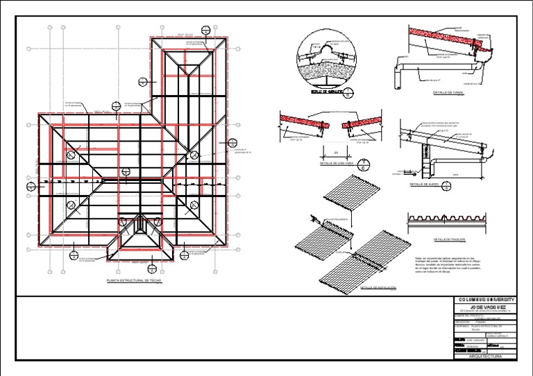 Lamina 4 Techo | PDF | Materiales de construcción | Unión
