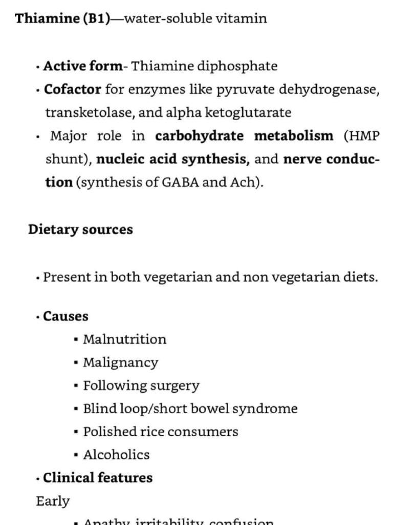 Vit B1 | PDF