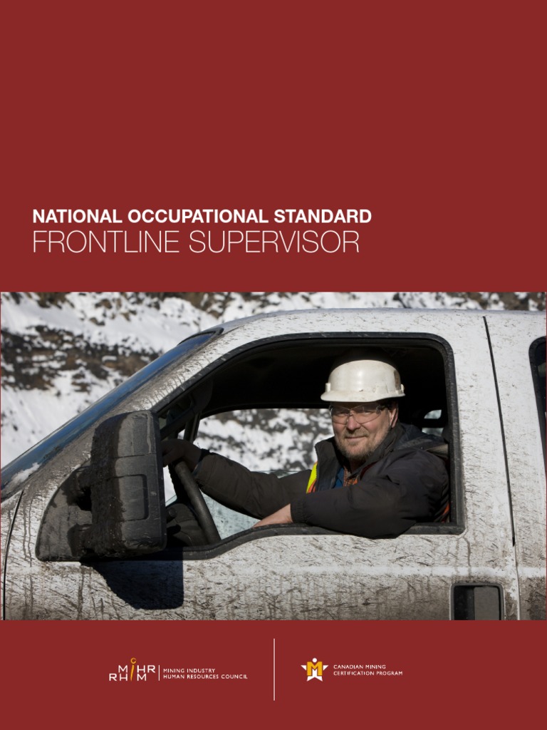 Frontline Supervisor: National Occupational Standard | PDF | Personal ...