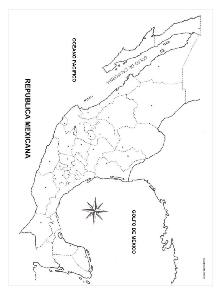 Mapa de Mexico Sin Nombres | PDF