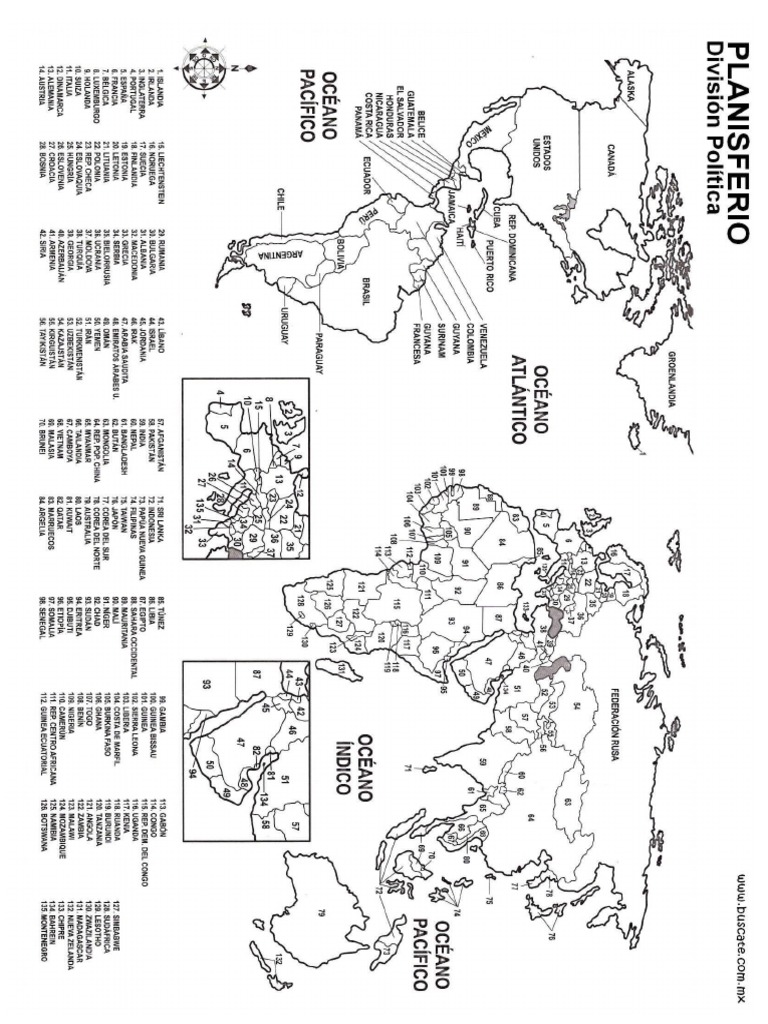 Planisferio Con Nombres | PDF