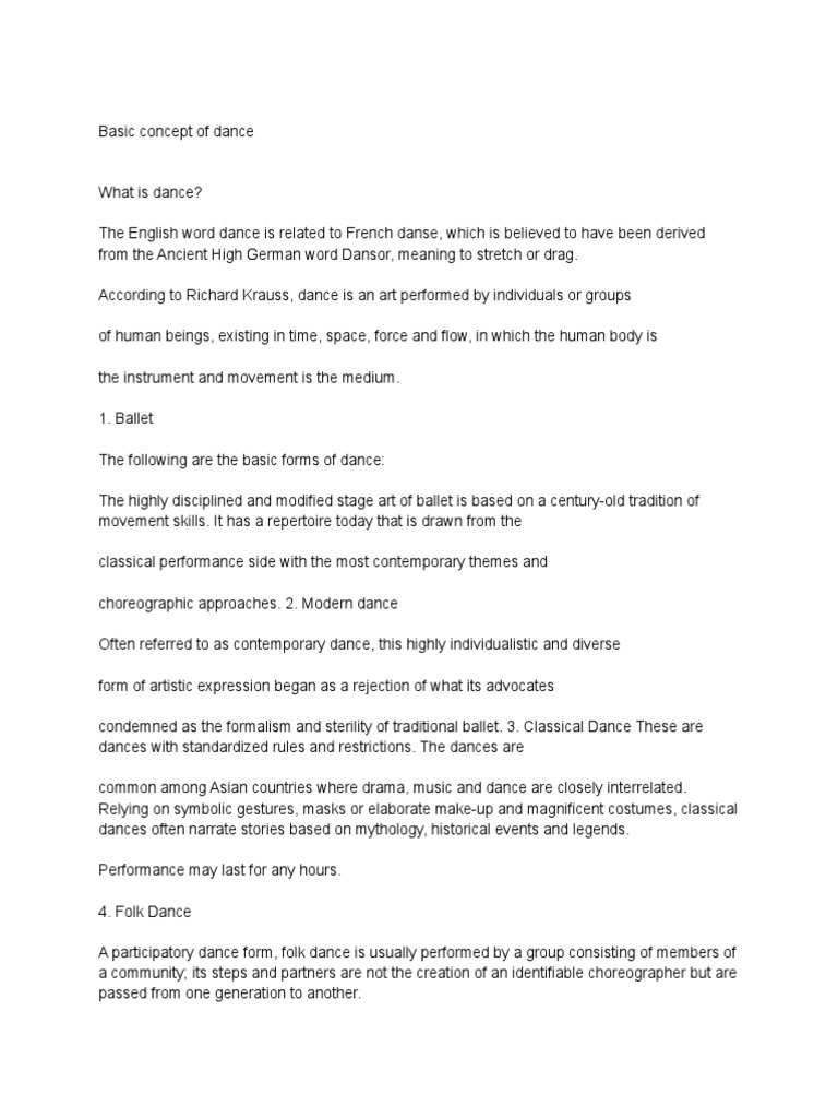 Untitled | Download Free PDF | Dances | Choreography