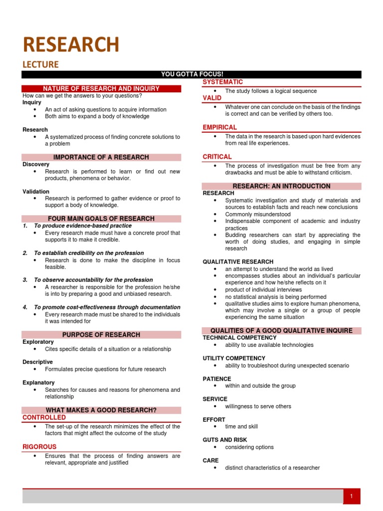 RESEARCH | PDF | Qualitative Research | Quantitative Research